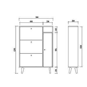 N/A Fashion Shoe Simple Hall -Thin Tipping Door Doorway Multifunctional Cabinet