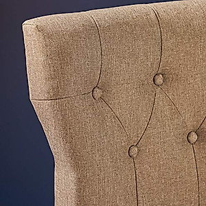 Christopher Knight Home Danar Fabric Counterstool, 2-Pcs Set, Mocha