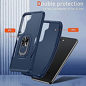 Oneagle for Samsung Galaxy S23+ Plus Case[6 in 1], Samsung S23+ Plus Shockproof Phone Case 5G with [360° Rotatable Kickstand Ring][2X Lens Protectors & 2X Screen Protectors] 6.6 inch