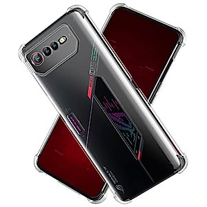 redluckstar for Asus ROG Phone 6 Case, ROG 6 Case Clear, Soft TPU Slim Thin Transparent Case for ROG Phone 6 5G 2022
