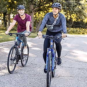 Schwinn GTX 2.0 Comfort Adult Hybrid Bike for Men and Women, Dual Sport Bicycle, 700c Wheels, 17-Inch Step-Through Aluminum Frame, 21-Speed Twist Shifters, Mechanical Disc Brake, Light Blue