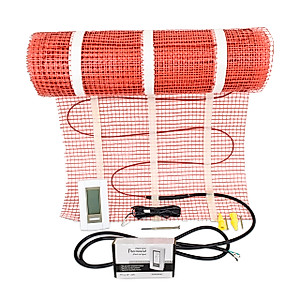 30sqft Electric Radiant Floor Heating Mat Kit, 120V