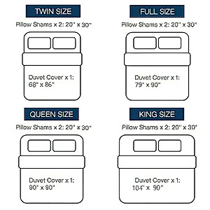 ZoikoM K-Pop Style 3-Pcs Bed Set - 1 Comforter Cover + 2 Pillowcases, Soft Microfiber, Trendy Teen Girls Bedding (3,Queen 90x90in + 20x30in)