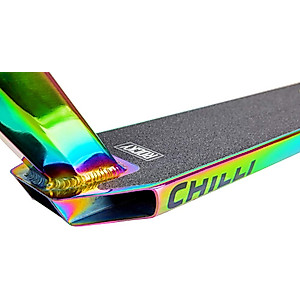 Chilli Rocky Neochrome, Complete Trick Scooter, Quality Freestyle Ride for Beginner and Intermediate, 110 mm Wheels, ABEC 9 Bearings, for Ages 8+