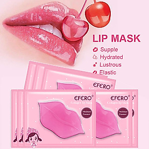 DELISOUL 20 Pack Collagen Crystal Lip Masks, Gold Under Eye Masks Set Natural Moisturizing Gel Anti-Aging Anti Chapped Hydrating Reducing Puffiness Dark Circles and Wrinkles Lip Eye Pads for Women Men