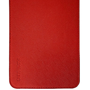 Purse Bling Base Shaper for Neverfull GM, Bag Shaper for LV Never full Bags and other LV Totes, Vegan Leather (Red, GM)