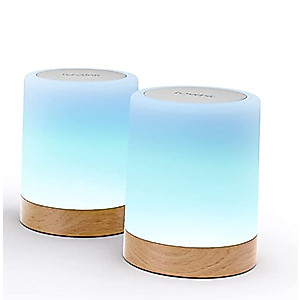 Friendship Lamps by LuvLink | Modern Long Distance Lamp - Send colors on the go, create a secret code, unlimited colors and connections (Set of Two)