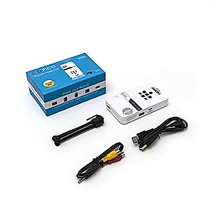 AAXA LED Pico Micro Video Projector - mini-HDMI input, built-in Media Player & Speakers, 3.5mm Aux Out, Micro SD/USB readers and 80 Min Lithium-Ion Battery (Renewed)