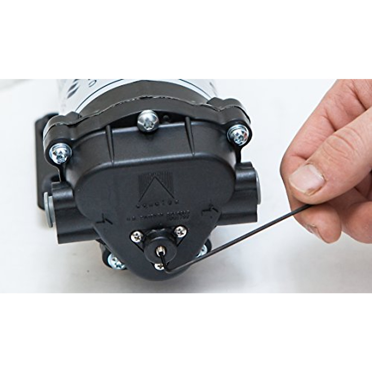 GROWONIX BP-1530-1/4" Booster Pump, Up To 720GPD Gallons Per Day @ 1:1 Ratio, RO Pump for the EX200, GX150, GX200, EX400 Reverse Osmosis Systems, 80 PSI, High Pressure Cutoff, Adjustable