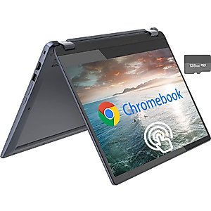 Lenovo Flex 3i 2-in-1 Chromebook for College Students,15.6 Inch FHD Touchscreen Laptop, Intel Celeron N4500, 4GB RAM, 64GB eMMC+128GB SD Card, Intel UHD Graphics, Chrome OS, Abyss Blue, PCM
