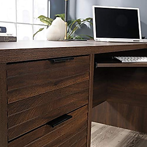 Sauder 426914 Englewood L-Desk, Spiced Mahogany™ Finish