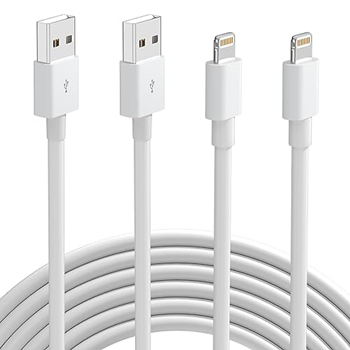 iPhone Fast Charging Cable [Apple MFi Certified] 2-Pack 3FT Lightning to USB Cable iPhone Charger Cord Compatible with iPhone 14 13 12 11 Pro Max XR XS X 8 7 6 Plus SE iPad and More Lightning Cable