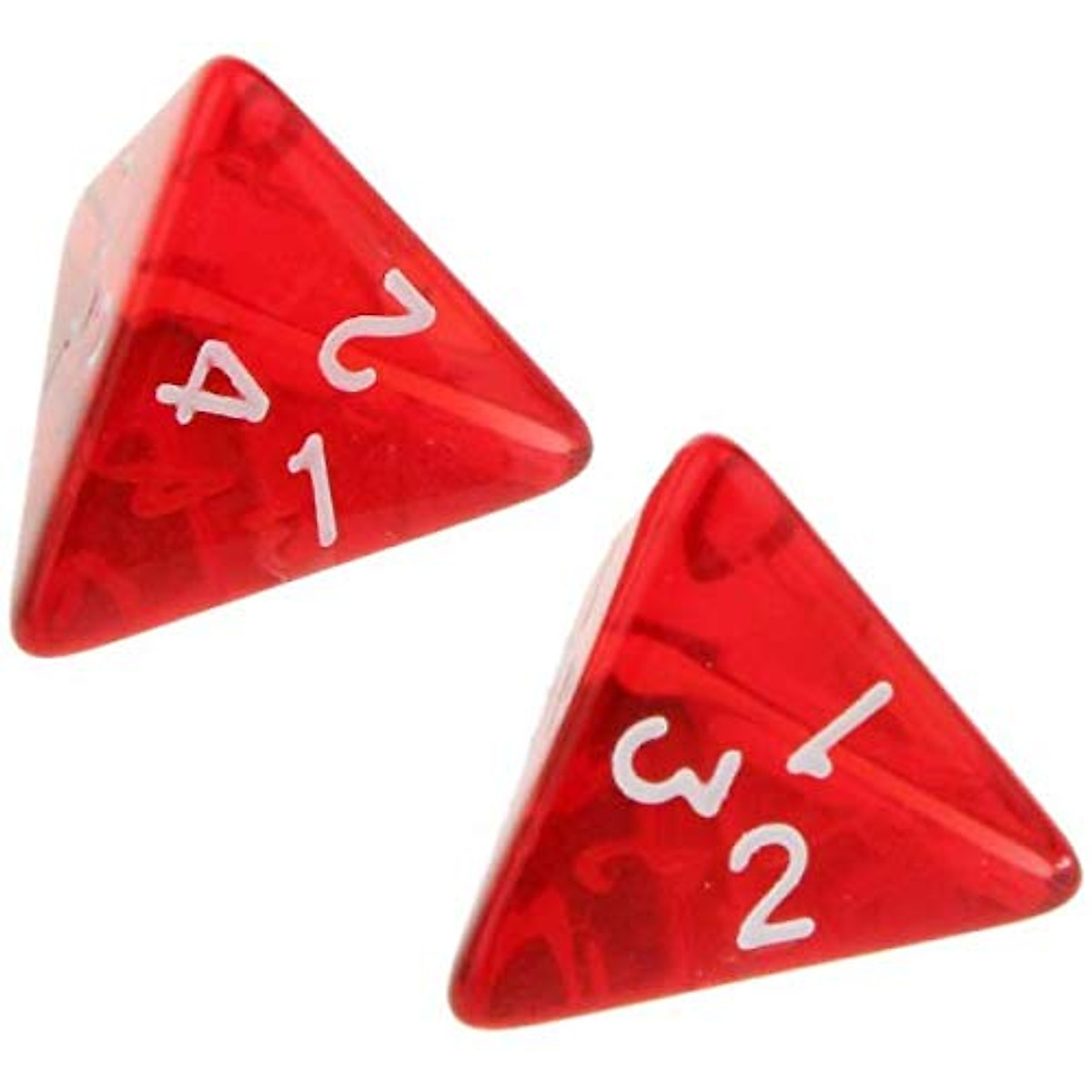 25 Pieces D4 Dice Cone Clear Transparent 4-Sided Dice Set Fit for Party Board Game Toys Dice