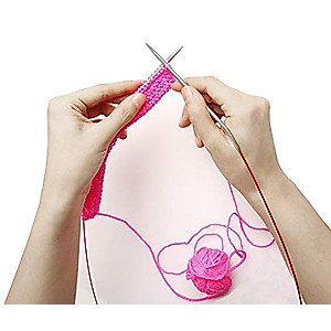 Circular Knitting Needles Set Round Needle Metal Magic Loop 40 Inch Size 15 13 11 10 8 7 6 5 4 1.5