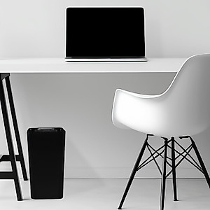 Tstorage 4.5 Gallon Plastic Office Wastebasket, Plastic Trash Cans, Black, 3 Packs