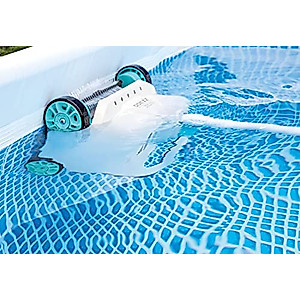 INTEX 28005E ZX300 Deluxe Pressure-Side Above Ground Automatic Pool Cleaner: For Bigger Pools – Cleans Pool Floors and Walls – Removes Debris – Removable Filter Tray – 21ft Tangle Free Hose