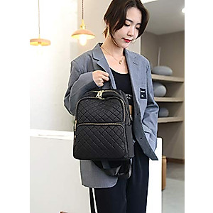 Small Backpack for Women with Adjustable Padded Shoulder Strap，Mini Backpack for Women Nylon Women Backpack Purse Casual Lightweight Bookbag Daypack