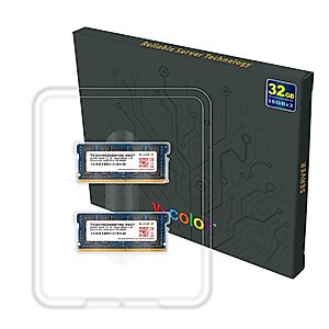 V-Color 32GB (2 x 16GB) ECC SO-DIMM DDR4 2666MHz (PC4-21300) for NAS Micro Server/Workstation/Compatible with Synology 21 Series 2Rx8 CL19 1.2V (TES416G26D819K-VKC)