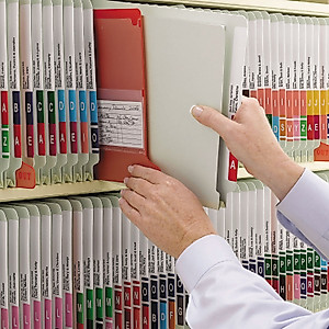 Smead End Tab Pressboard File Folder, Straight-Cut Tab, 2" Expansion, Letter Size, Gray/Green, 25 per Box (26210)