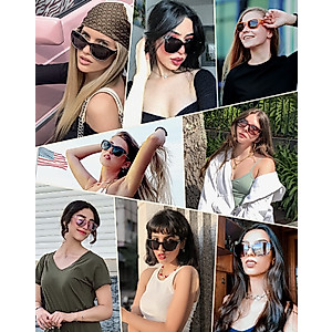 FIMILU 2 Pack Polarized Sunglasses for Women UV400 Protection Classic Cute Retro Designer Style Aesthetic Accessories