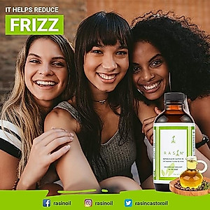 Rasin Castor Oil Organically Brilliant Haitian Black Castor Oil. (Original, 4 Fl Oz)