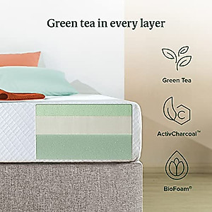 Zinus 8 Inch Green Tea Arie Memory Foam Mattress/CertiPUR-US Certified/Bed-in-a-Box/Pressure Relieving/Made in USA, Full