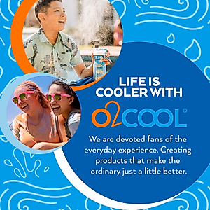 O2COOL Elite Battery Powered Handheld Water Misting Fans (Purple)