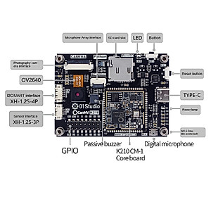 youyeetoo CanMV AI Development Kit, K210 RISC-V chip,Come with Camera/LCD/MIC, Rich Open Source Tuturials for Machine Vision, Audio Recognition
