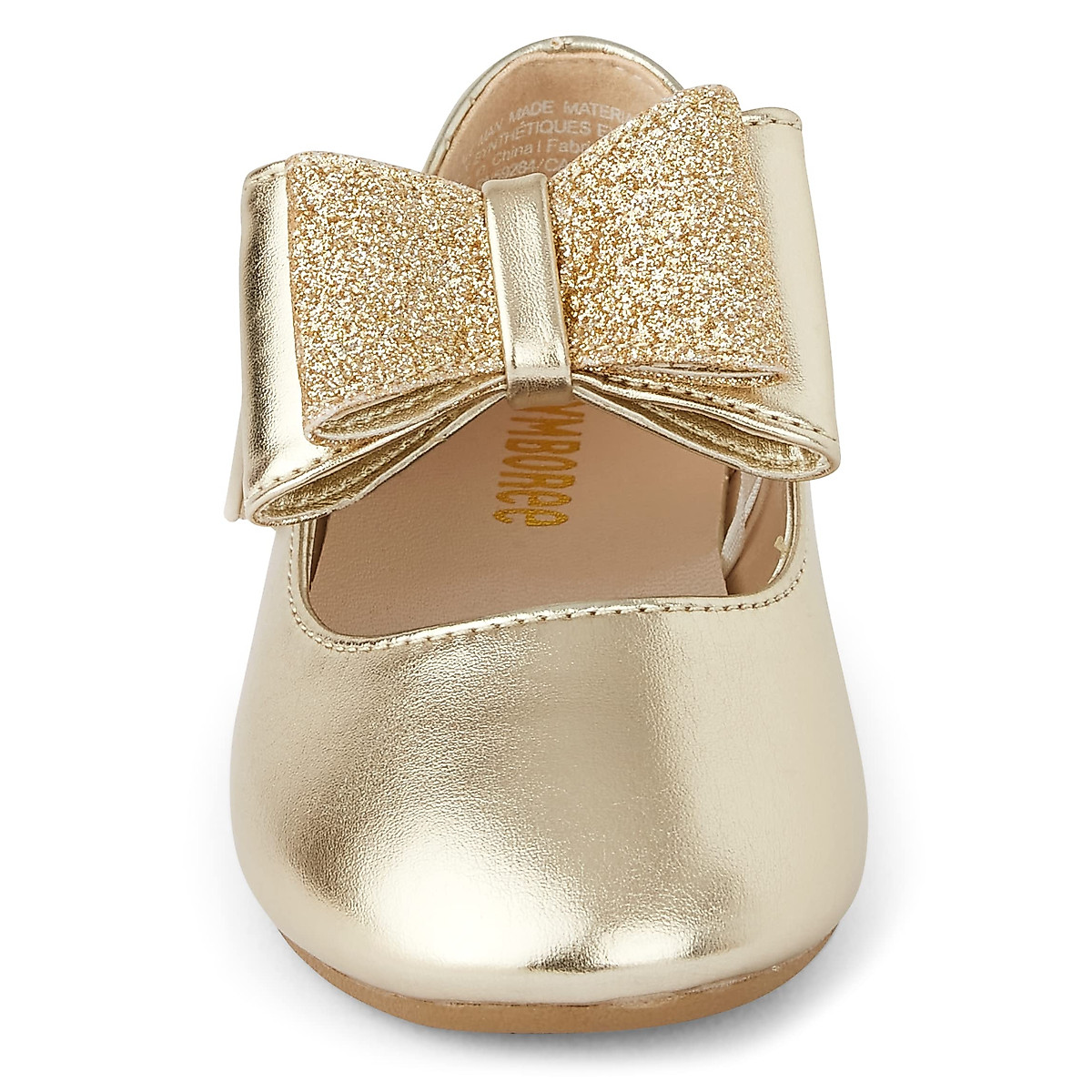 Gymboree, and Toddler Girls Dressy Ballet Flat,Gold,1