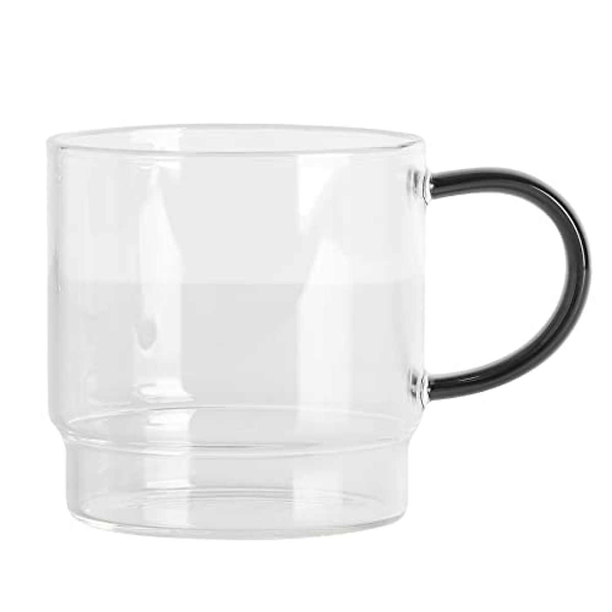 Gibson Soho Lounge Stackable Glass Mugs with Rack, Glass, 4-Piece