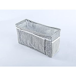 Moon & Star Home, dormitory bed hanging storage bag/storage bag, Dark gray, Length 31 cm, width 11 cm, height 16 cm