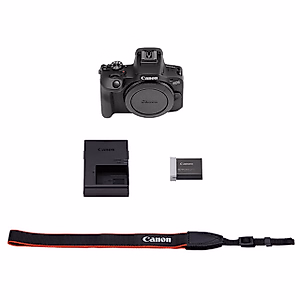 Canon EOS R100 Mirrorless Camera with 18-150mm Lens + 55-210mm Lens +64GB Memory Card, Case, Hood, Grip-Pod, Filter Professional Photo Bundle (Renewed)