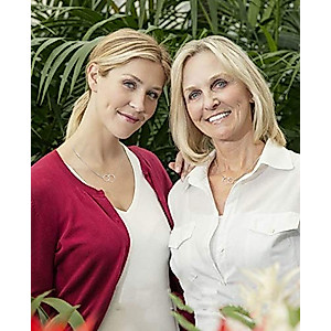 Godmother Gifts Two Interlocking Infinity Double Circles Sterling Silver Necklace Christmas Gifts for Women