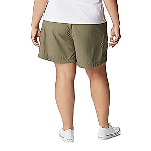 Columbia Women's Sandy River Cargo Short, Breathable, UPF 30 Sun Protection, Stone Green, Medium
