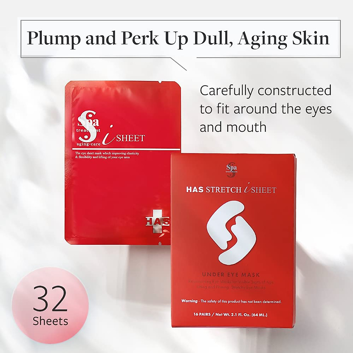 Spa Treatment HAS Stretch iSheet Japanese Under Eye Patches (60 Sheets)