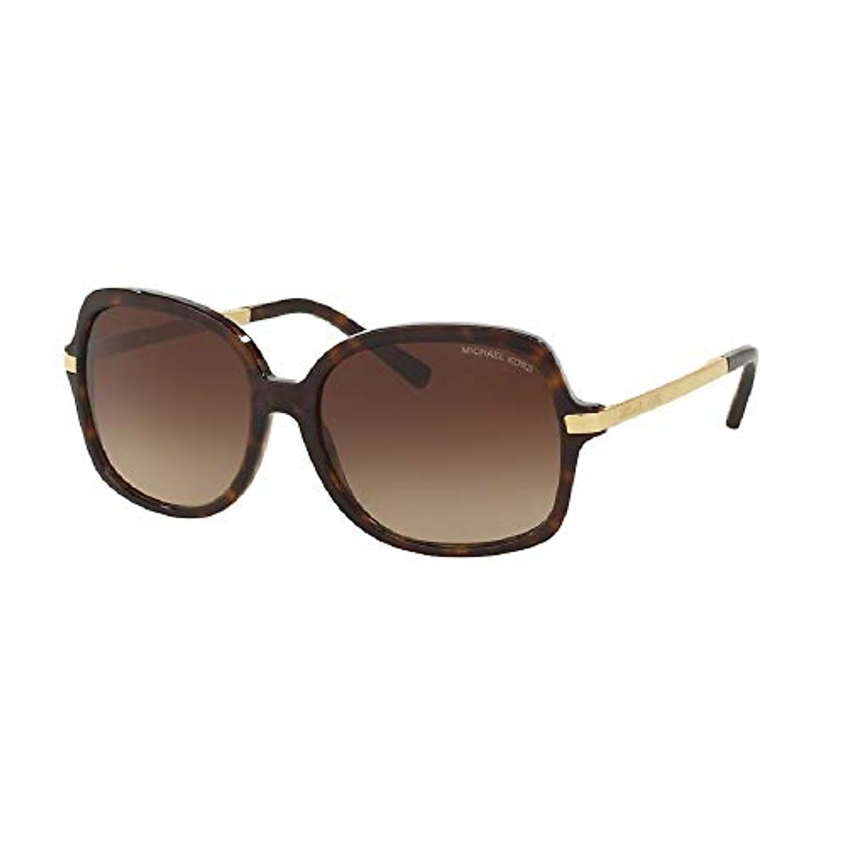 Michael Kors MK2024 ADRIANNA II Square 310613 57M Dark Tortoise/Brown Gradient Sunglasses For Women + BUNDLE With Designer iWear Eyewear Kit