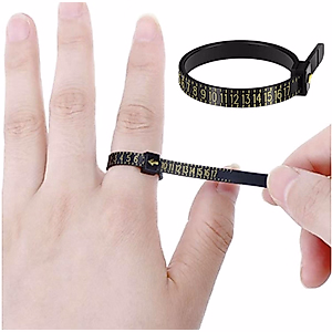 Ring Sizer Measuring Set Reusable Finger Size Gauge Measure Tool Jewelry Sizing Tools 1-17 USA Rings Size