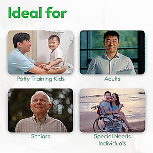 P-flector® Urine Guard for Toilet Seat - Pee Splash Guard for Potty-Training Kids, Men, Adults, Seniors & Special Needs Individuals - Fits Round, Elongated & Curved Toilet Seats, Prevents Urine Splash