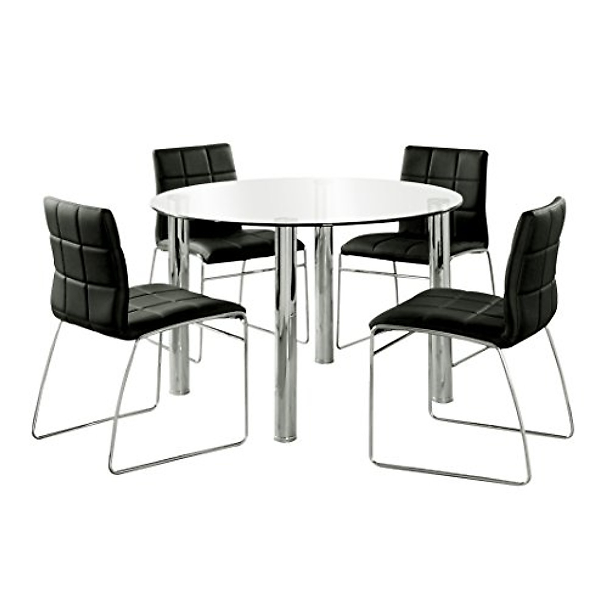 247SHOPATHOME Dining room set, Black