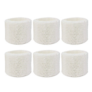 Extolife 6 Pack WF2 Humidifier Filters for Vicks Humidifier V3100 V3500 V3600 V3700 V3800 V3850 V3900, for Honeywell HCM-350 HCM-630 HCM-300T, for Kaz 3020, for Sunbeam 1118 1119, ECM-250i, ECM-500
