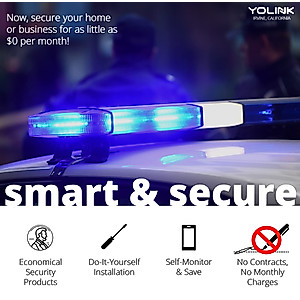 Smart Door Sensors 2 Pack, 1/4 Mile World's Longest Range Wireless Window Door Sensor Works with Alexa IFTTT, Smartphone Monitor App Alerts Open Reminder Sensor, No Audio Alarm, YoLink Hub Included