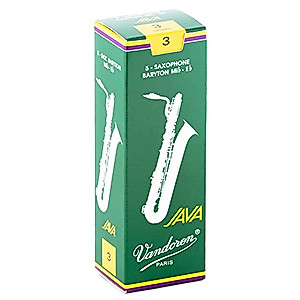 Vandoren SR343 Bari Sax JAVA Reeds Strength 3; Box of 5