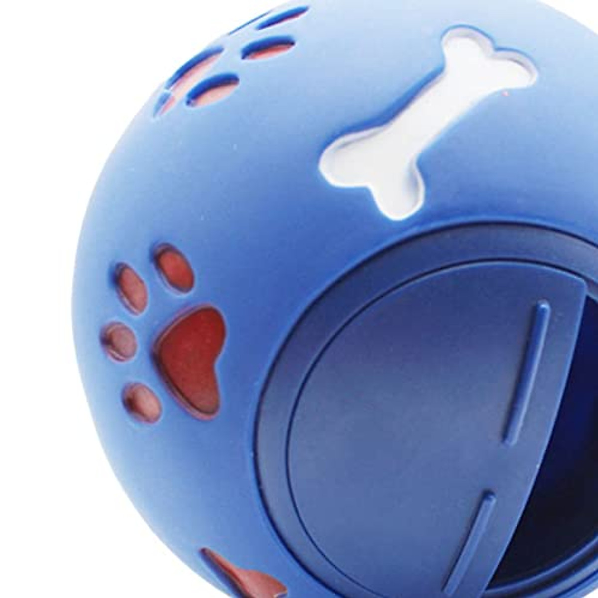 Dog Treat Dispenser Balls, Slow Feeding Adjustble Chewing Puppy Puzzle Balls Toy, Mental Enrichment Relieving Boredom Cats Dogs Universal Dog Chew Toy for Pet Supplies(Blues)