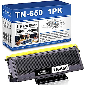 TcxLink (1 Pack) TN650 TN-650 High Yield Toner Cartridge Replacement for TN650 HL-5240 5370DW/DWT 5380DN 5350DN DCP-8060 MFC-8480DN Printer Toner.