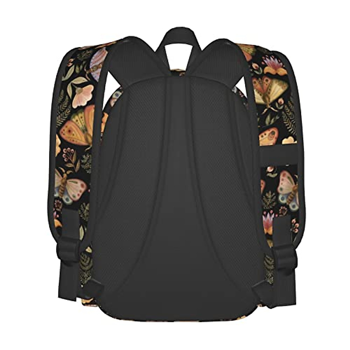 FREEHOTU Moth Butterfly Witchy Backpack For Men Women With Adjustable Padded Shoulder Straps Daypack For College Travel