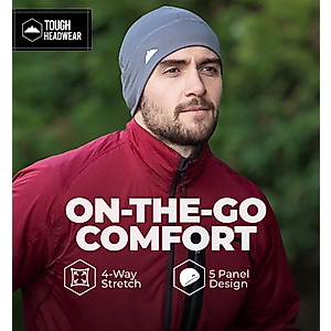 Tough Headwear Winter Skull Caps for Men, Skull Cap Football, Helmet Liner, Running Beanie, Cycling Cap, Motorcycle Skull Cap