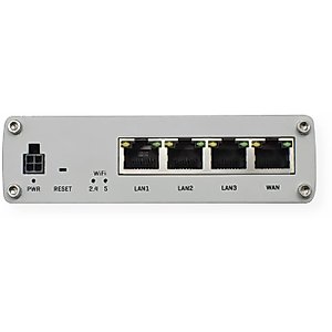Teltonika RUTX10000200 Professional Ethernet Router, US PSU, 4 x Ethernet Ports, Digital Input/Output for Remote Monitoring, Compatible with Teltonika Remote Management System