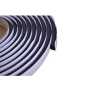 8mm x 16' Round Foam Core Butyl Tape Roll Auto Glass Adhesive 6 Pack