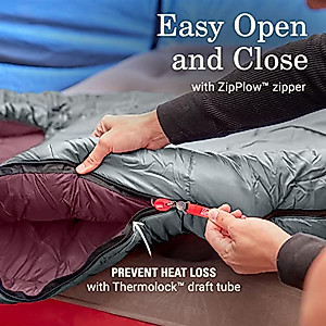 Coleman Sleeping Bag—Tidelands 50° Big & Tall Mummy Sleeping Bag for Adults