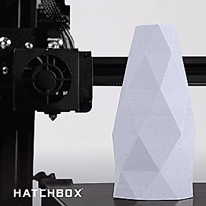 HATCHBOX Magic Stone PLA 3D Printer Filament, Dimensional Accuracy +/- 0.03 mm, 1 kg Spool, 1.75 mm, Black, Dark Black